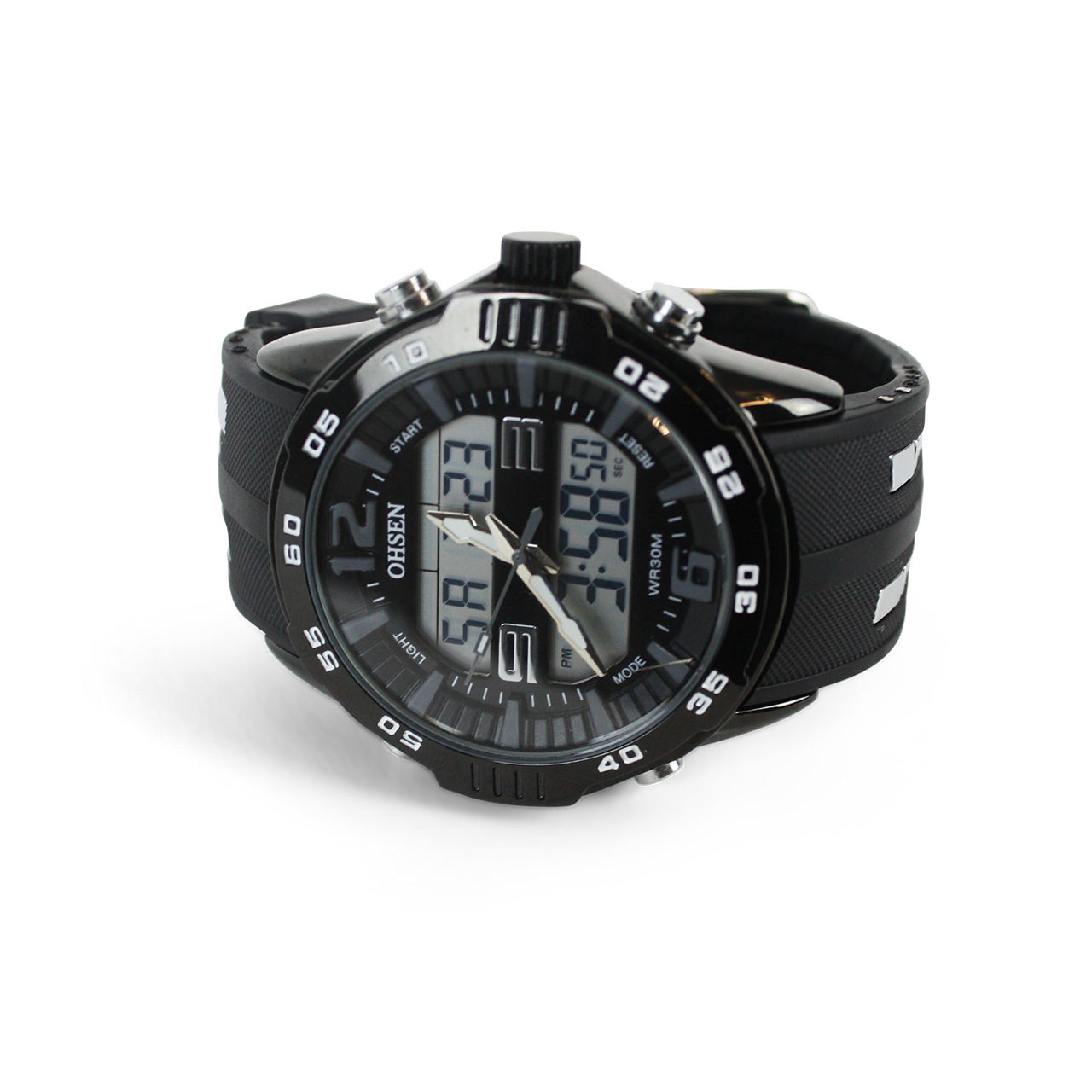 Men's Ohsen Big Dial WR30M Battery Quartz Wristwatch In USA